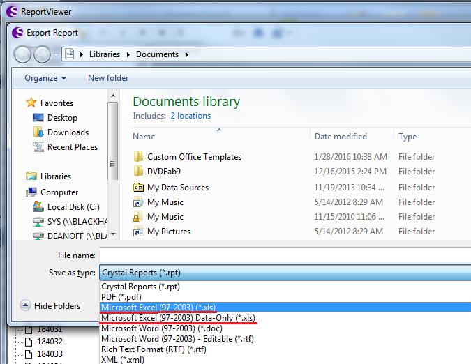 When exporting reports out of SAS to Excel, there are two export ...