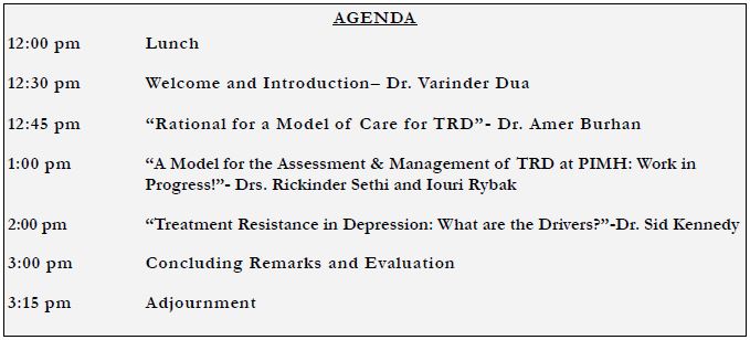 2018 Department of Psychiatry Academic Half Day Workshop - Psychiatry ...