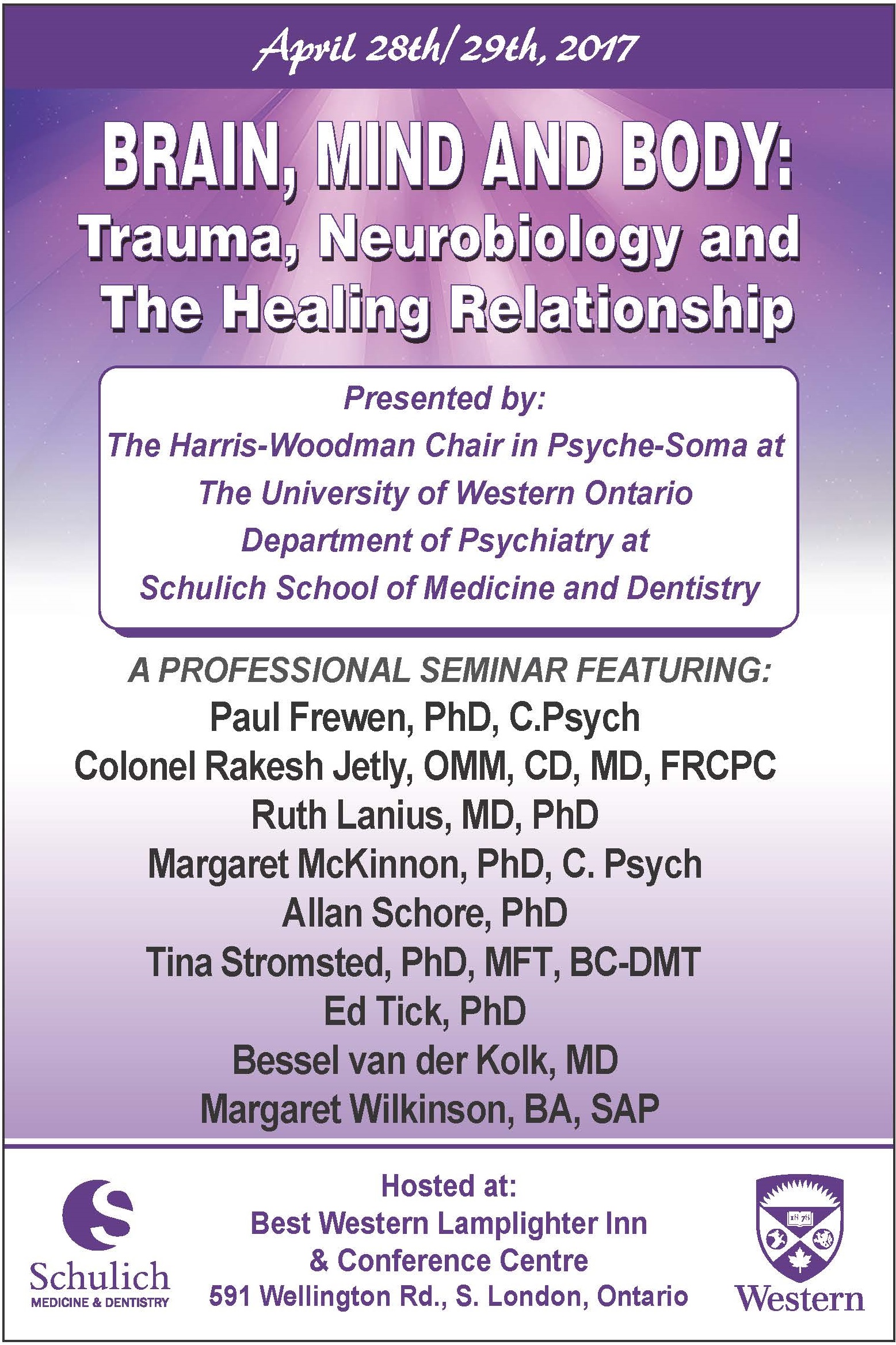 Brain, Mind and Body Conference - Psychiatry - Western University